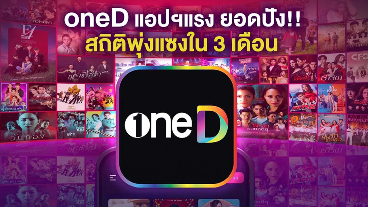 “oneD” โตเกินคาด!! ยอดดาวน์โหลดพุ่ง 10.2 ล้าน ส่ง “คอนเทนต์เด็ด” มัดใจผู้ใช้งาน ดัน “ยอดรับชมรวม ...